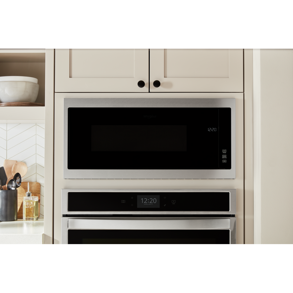 Whirlpool 1 1 Cu Ft Built In Microwave With Slim Trim Kit In Stainle whirlpool-1-1-cu-ft-built-in-microwave-with-slim-trim-kit-in-stainle