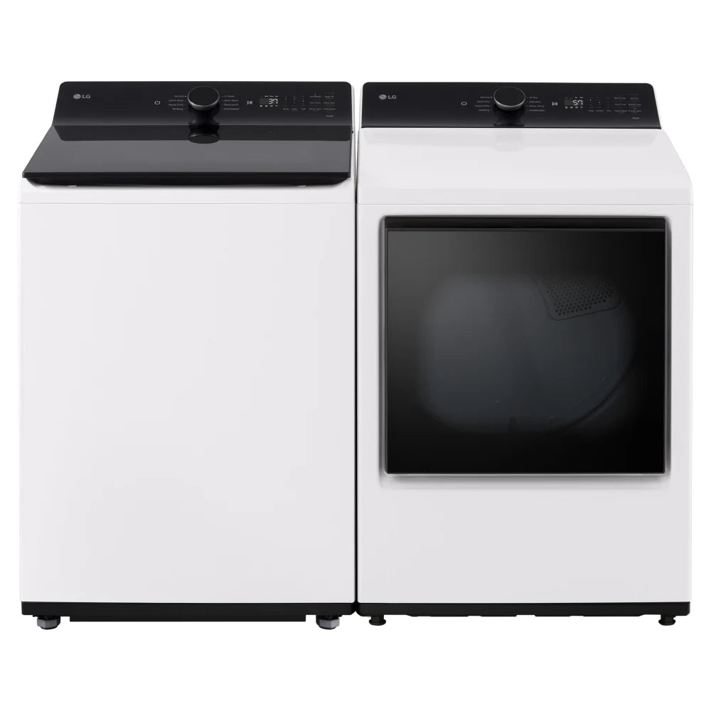 LG 6.1 cu ft Top Load Washer and Matching Electric Dryer Set - WT8405C ...