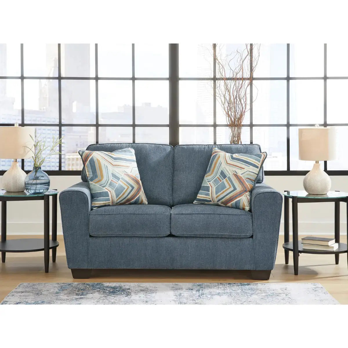 Cashton Loveseat in Blue– Topchoice Electronics
