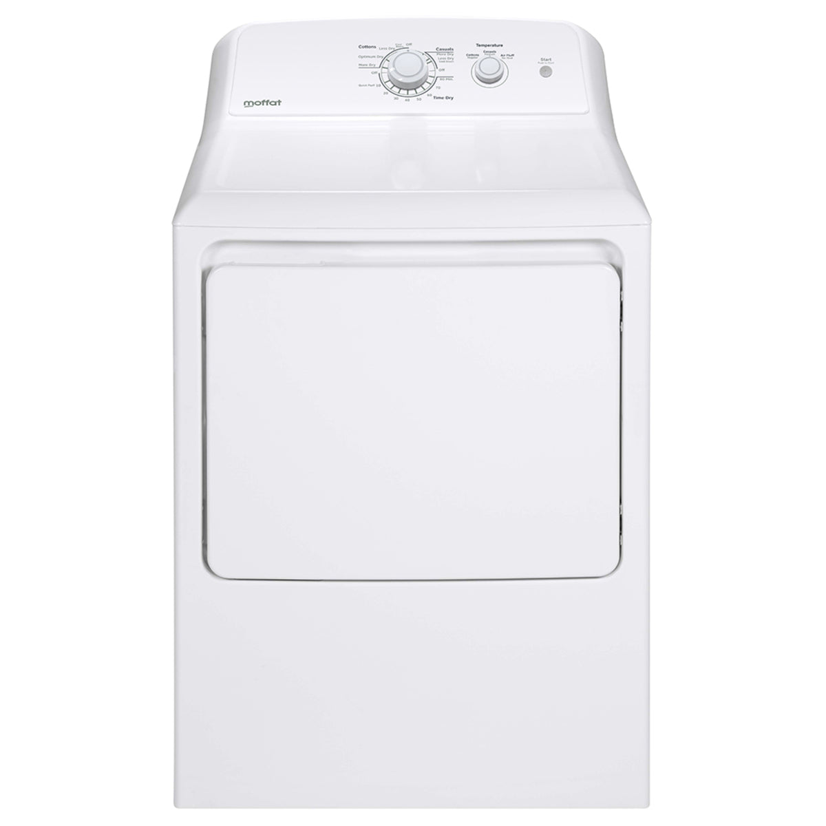 Moffat MTX22EBMRWW 6.2 cu.ft. Top Load Electric Dryer White– Topchoice ...