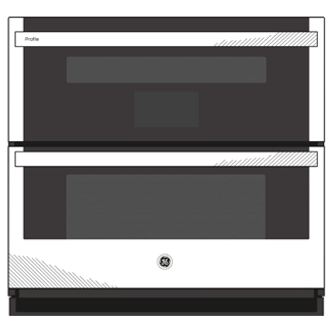GE Profile™ PTS9200SNSS 30" Smart Built-In Twin Flex Convection Wall O ...
