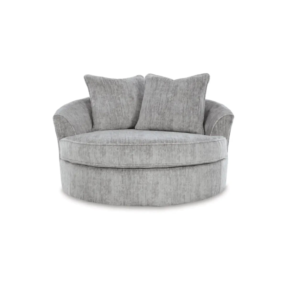 Pembrey Swivel Accent Chair in Pewter– Topchoice Electronics