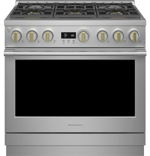 Monogram ZDP366NTSS 36" Dual-Fuel Professional Range with 6 Burners (N ...