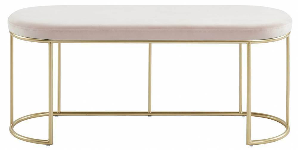 Inspire Perla 401-555PK Bench In Blush Pink– Topchoice Electronics